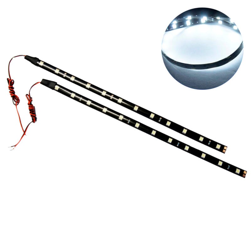 LED Flexible Strip 12in (30cm) Waterproof, Pack of 2